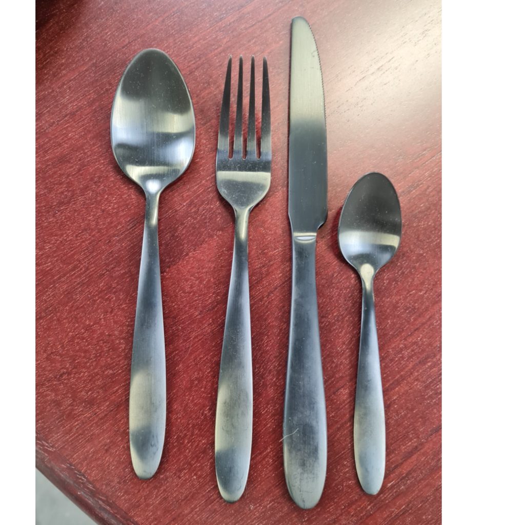 Bestik | Sort | Rustfri Stål - Retrofabrikken