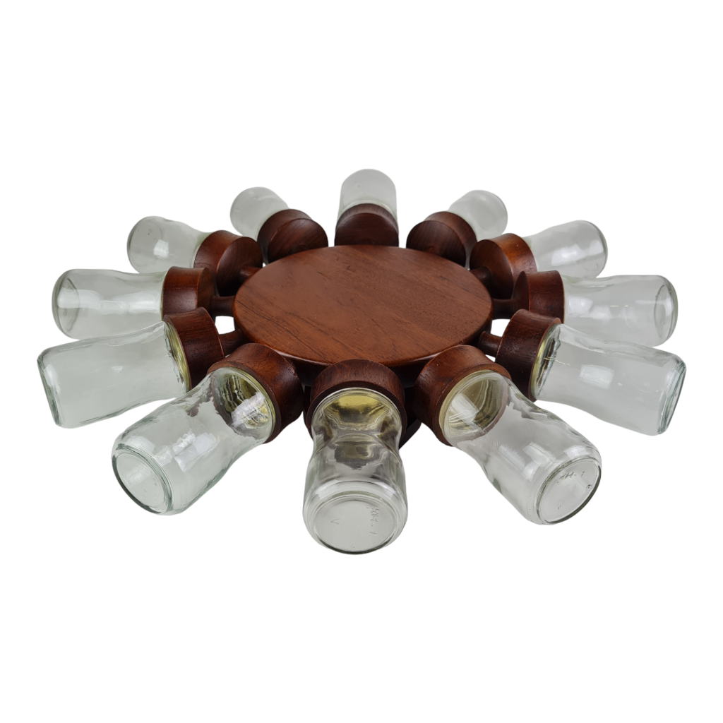 Wall mounted spice wheel | Digsmith | Teak - Retrofabrikken