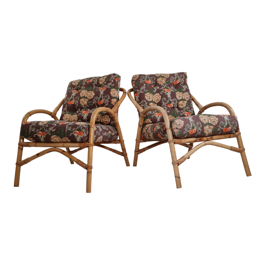 Bambus sæt bestående af 2 stole, Bord & Sofa - Retrofabrikken