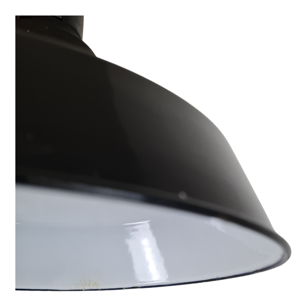 Industri loftlampe | Sort emalje - Retrofabrikken