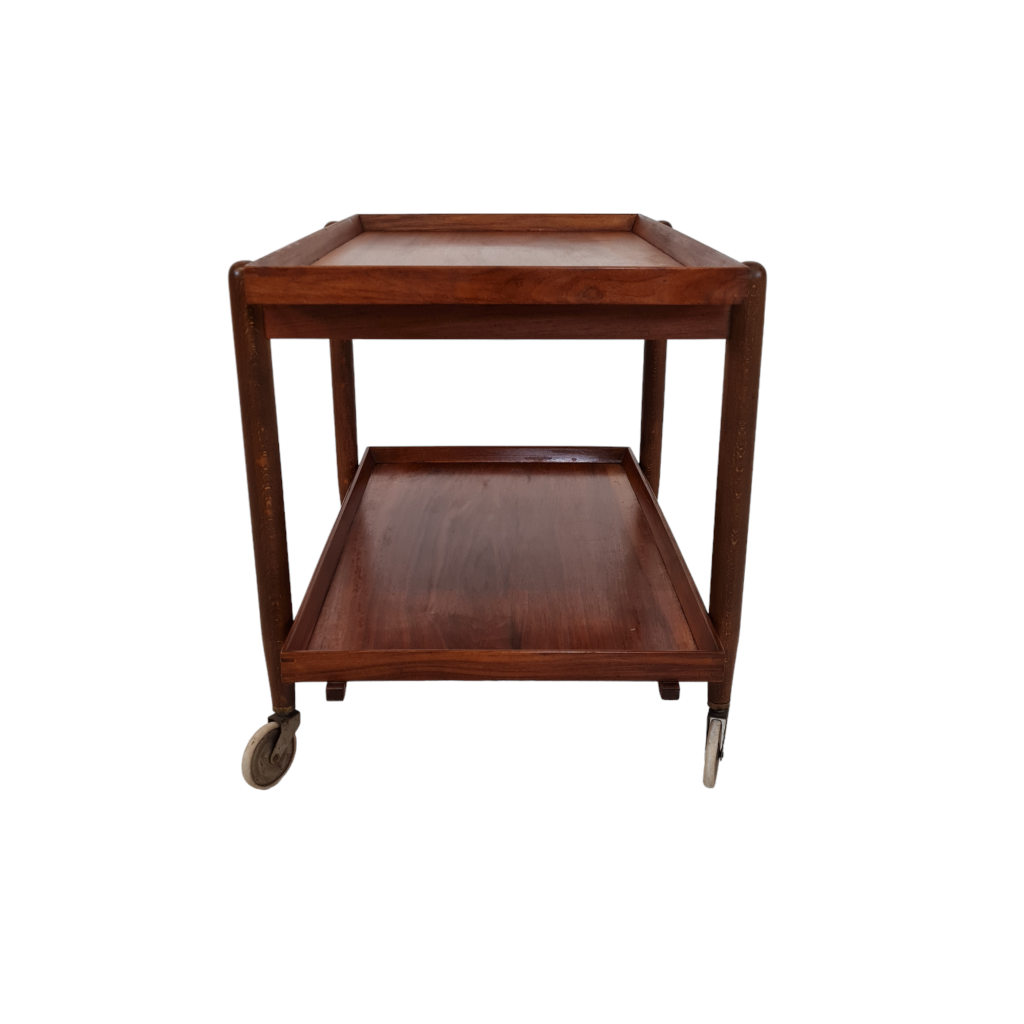 Serveringsbord på hjul | Dansk design | Teak - Retrofabrikken