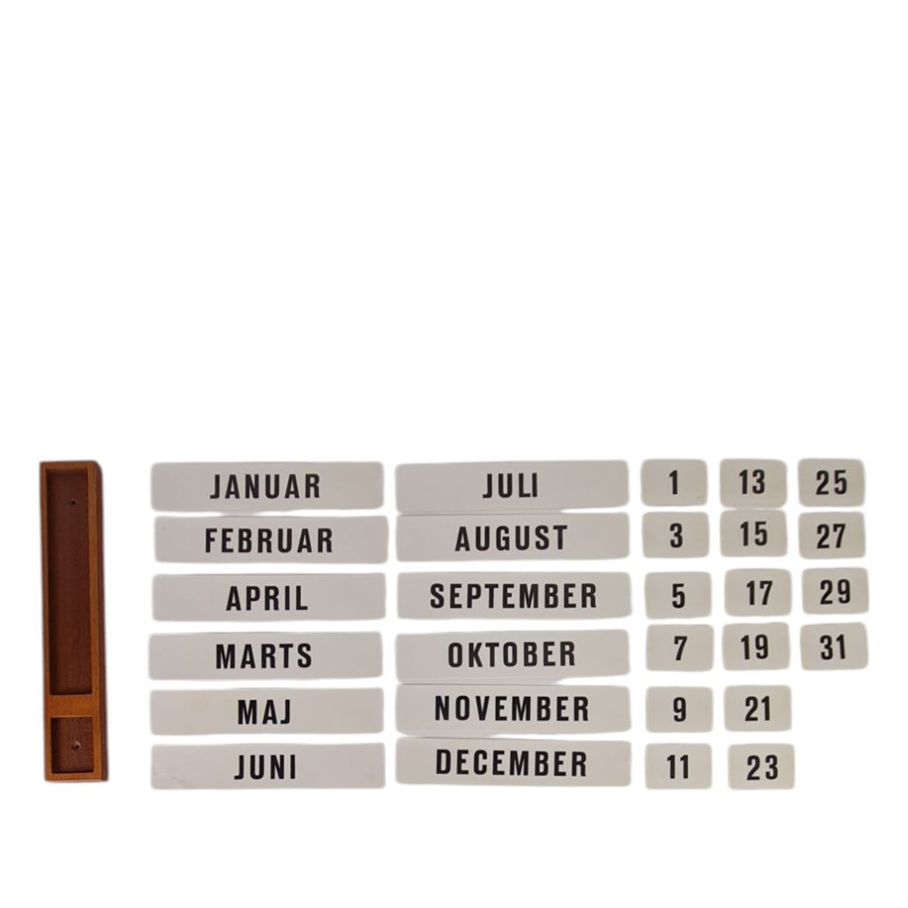Retro calendar | Danish design | Teak - Retrofabrikken