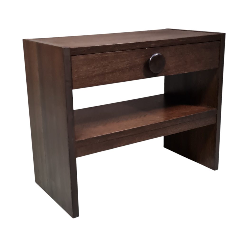 Bedside table | Danish design | Dark stained oak - Retrofabrikken