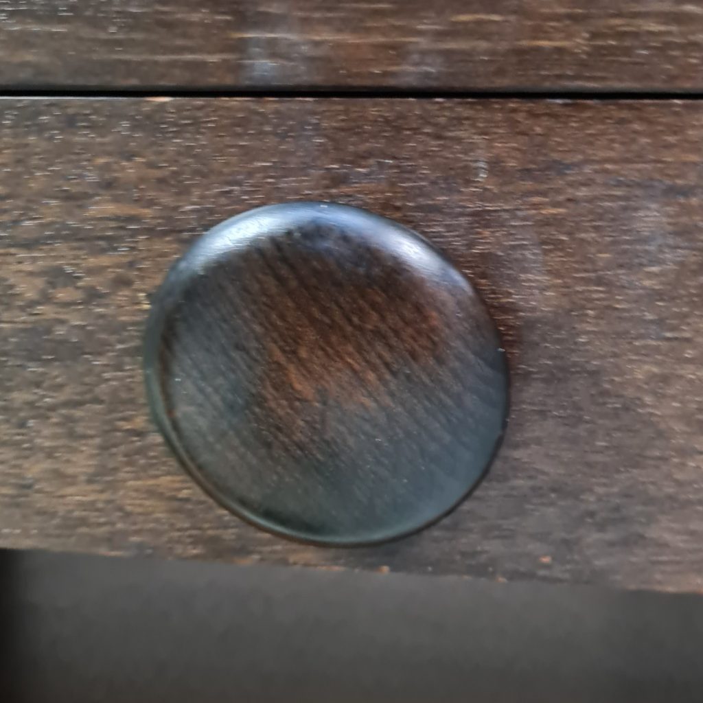 Bedside table | Danish design | Dark stained oak - Retrofabrikken